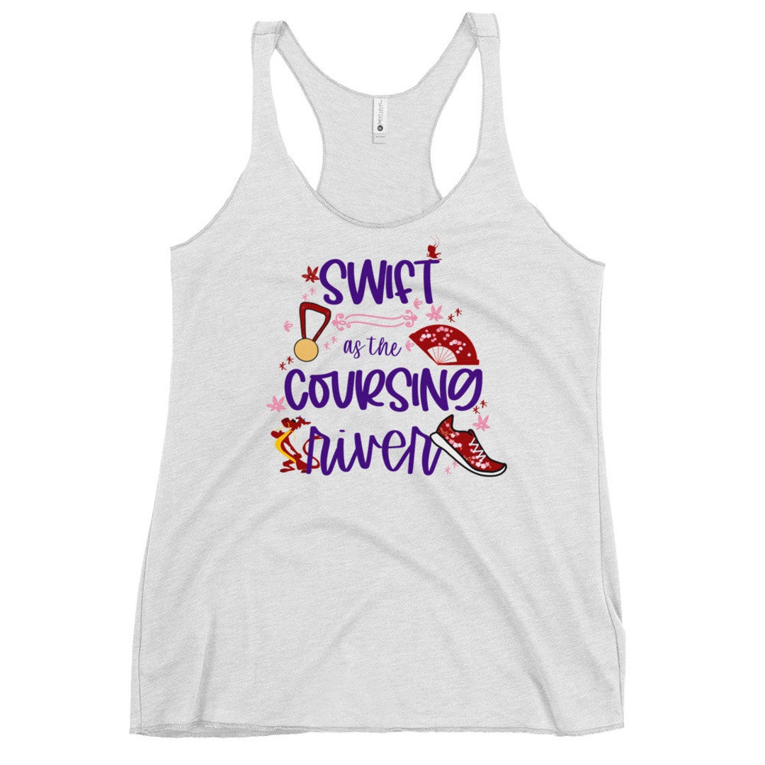 Mulan Running Crop Tank Top Rundisney Swift as the Coursing River Women ...