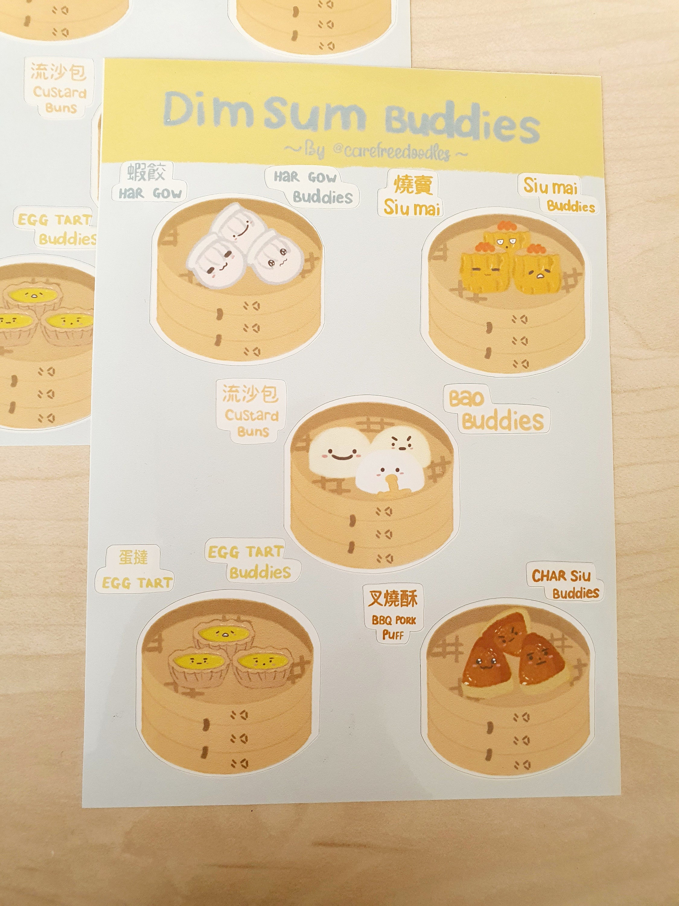 Digital Planner Dim Sum Sticker Sheet Goodnotes 5 by - Etsy