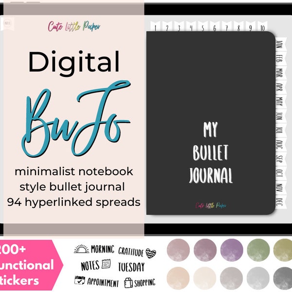Digital Bullet Journal - Etsy