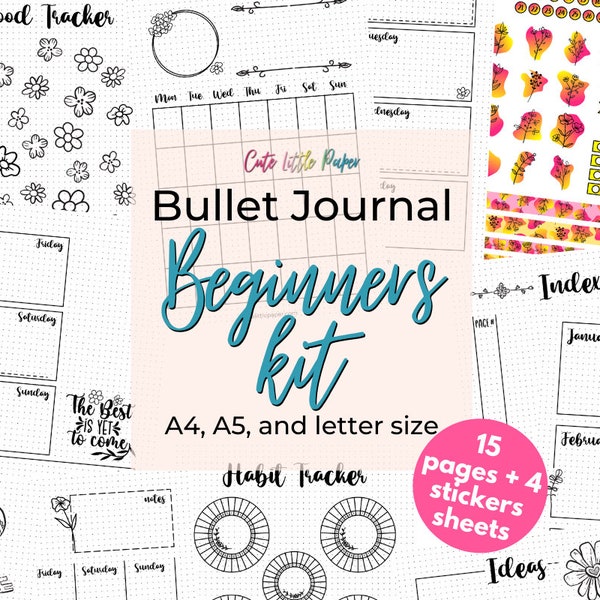 Bullet Journal Stickers Calendar - Etsy