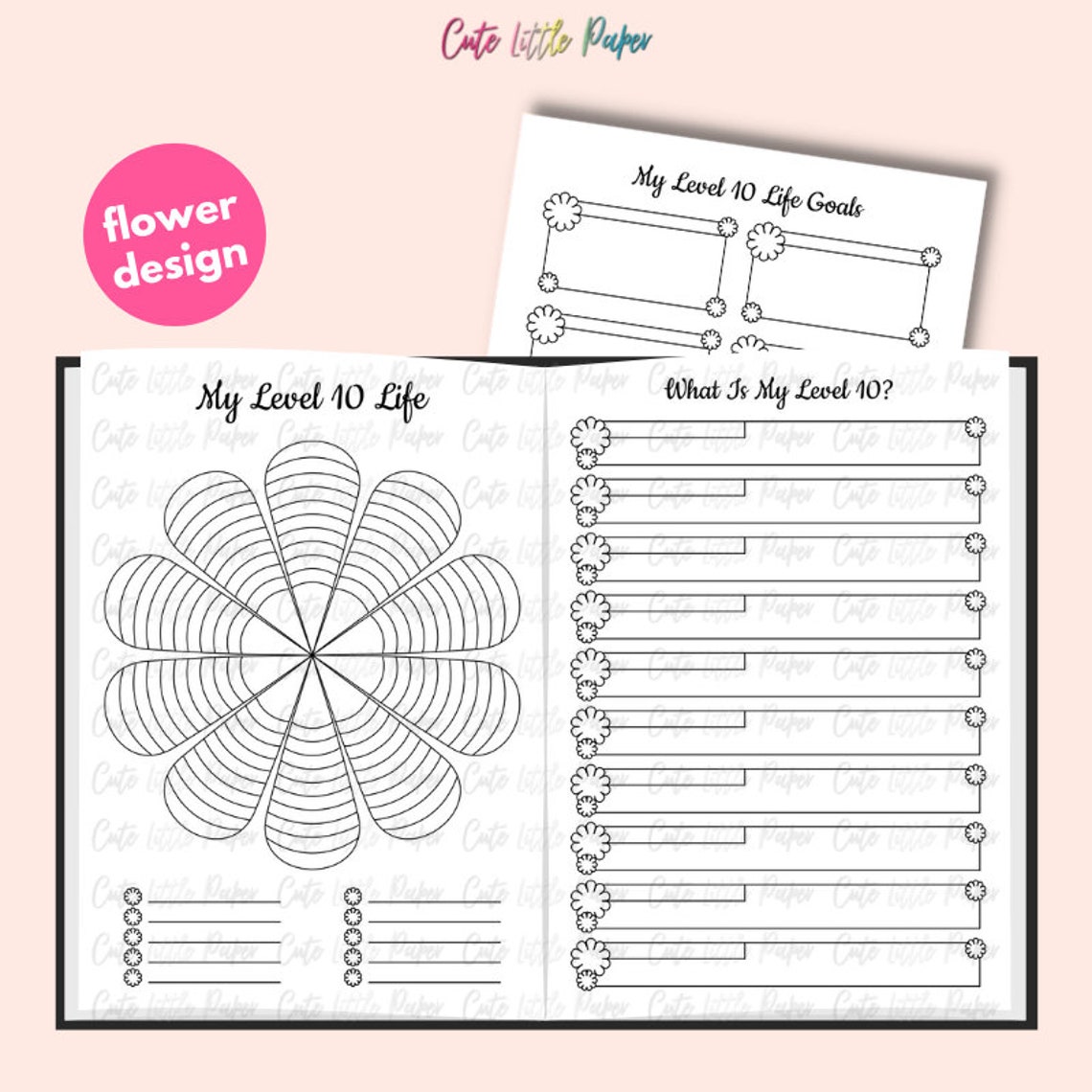 Level 10 Life Printable Bullet Journal Template Set - Etsy