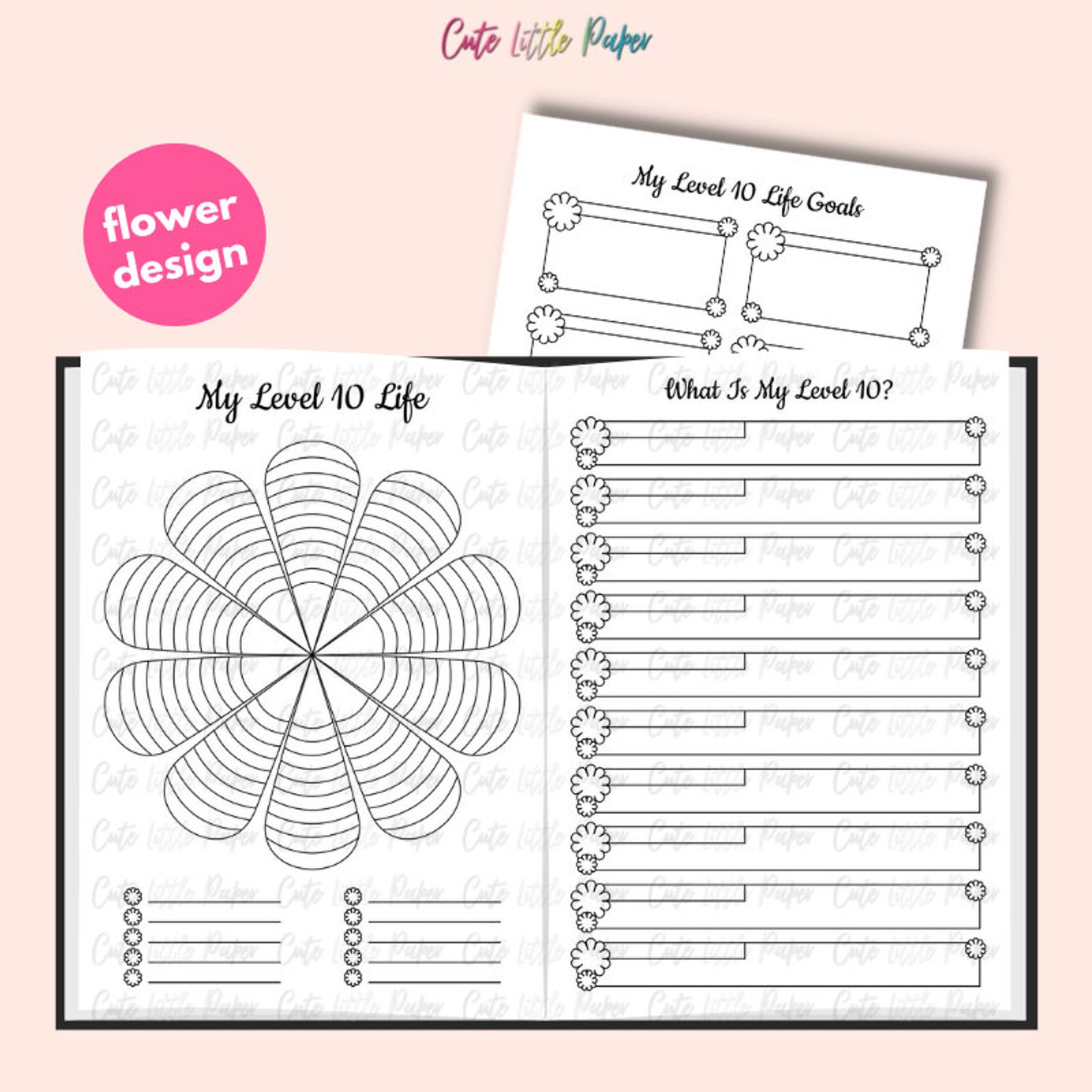 Level 10 Life Printable Bullet Journal Template Set - Etsy