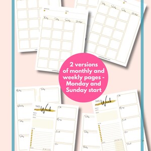 Printable Life Planner. Daily Weekly Monthly Planner Pages - Etsy