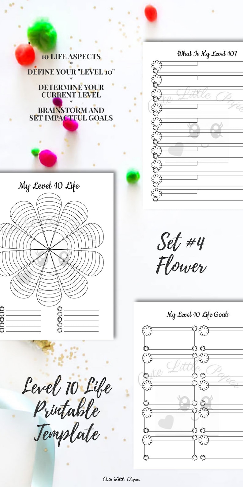 Level 10 Life Printable Bullet Journal Template Set | Etsy