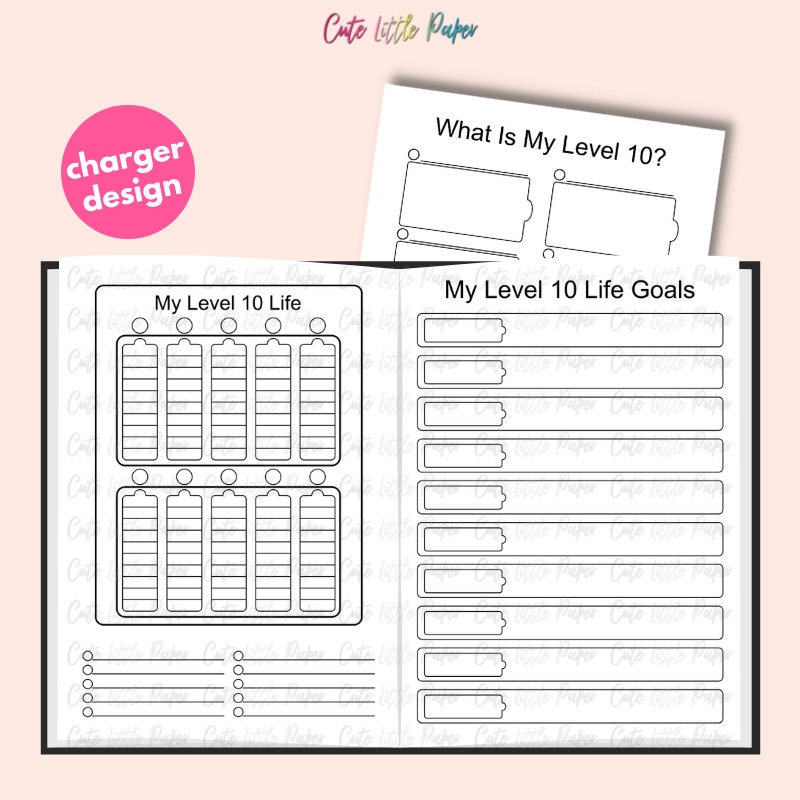 Level 10 Life Printable Bullet Journal Template Set - Etsy