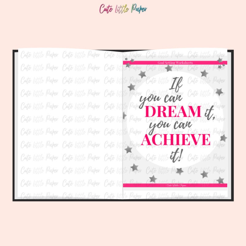 Goal Setting Sheets Printable Template, Editable PDF - Etsy