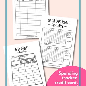 Bullet Journal Budget Tracker & Finance Templates. 16 Printable Pages ...