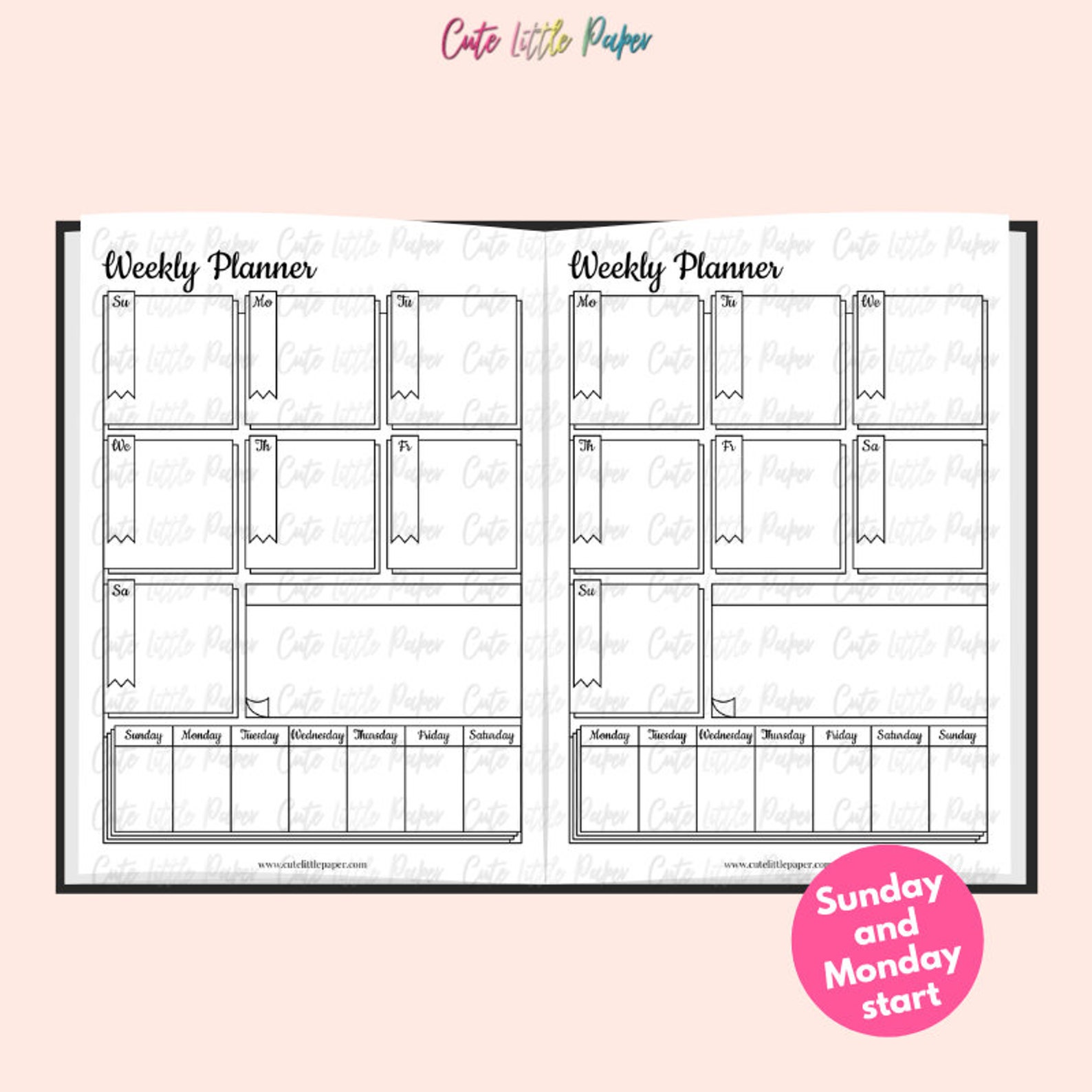 Bullet Journal Starter Set Bullet Journal Pages Printable Templates - Etsy