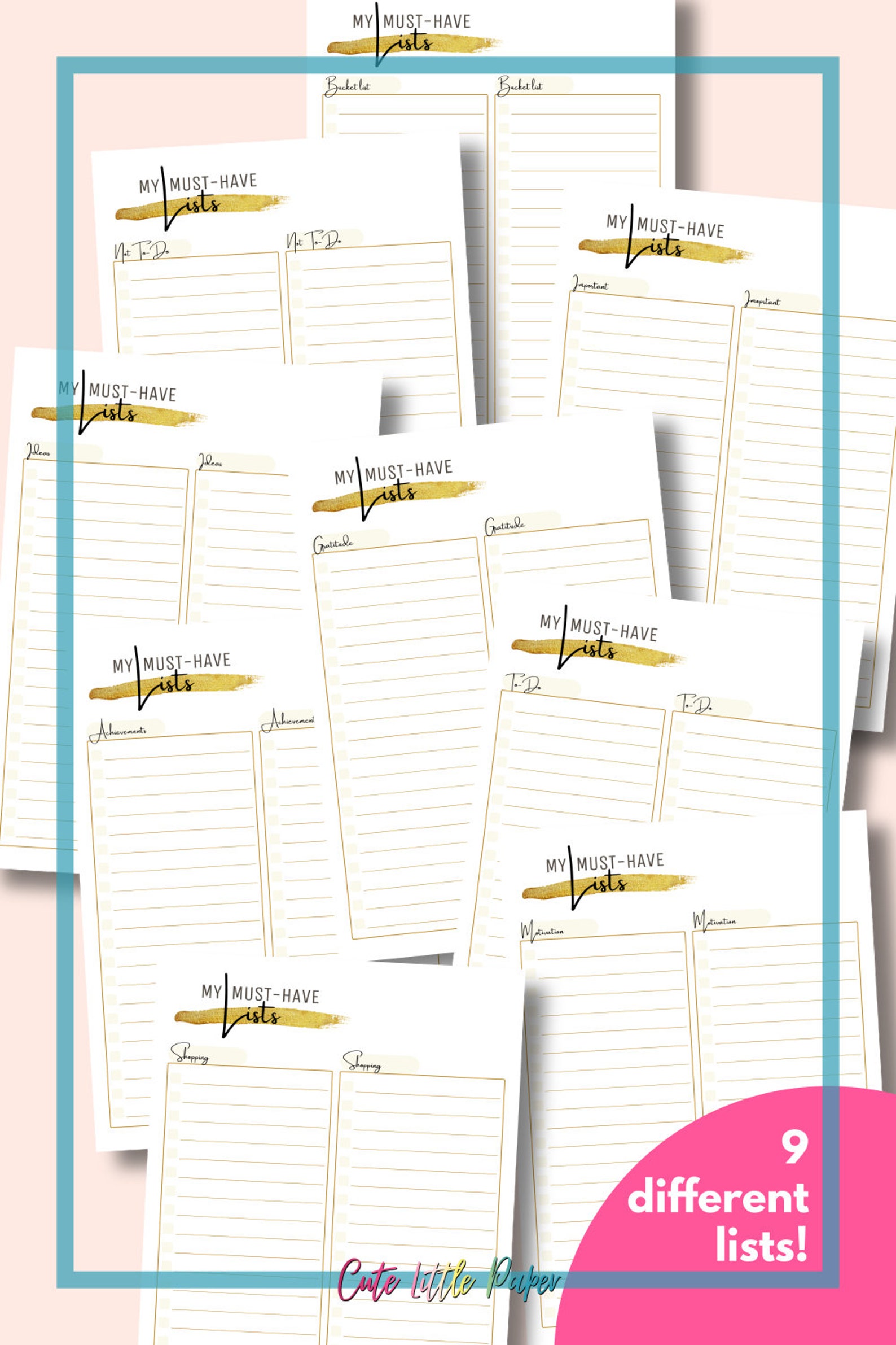 Printable Life Planner. Daily Weekly Monthly Planner Pages - Etsy