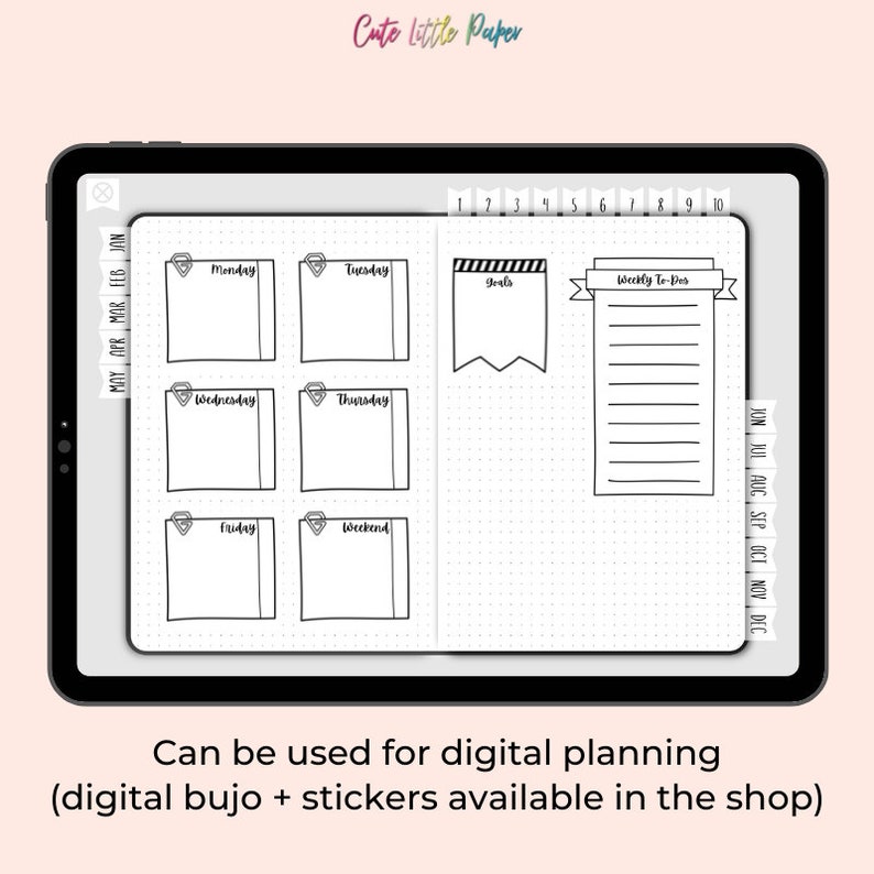 Doodle Notes Stickers. Printable & Digital Planner and Bujo - Etsy