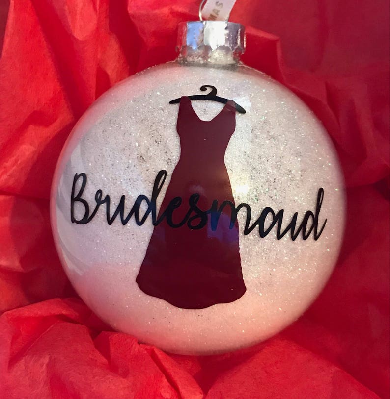 Bridesmaid Gift Christmas Ornament Gift From Bride - Etsy