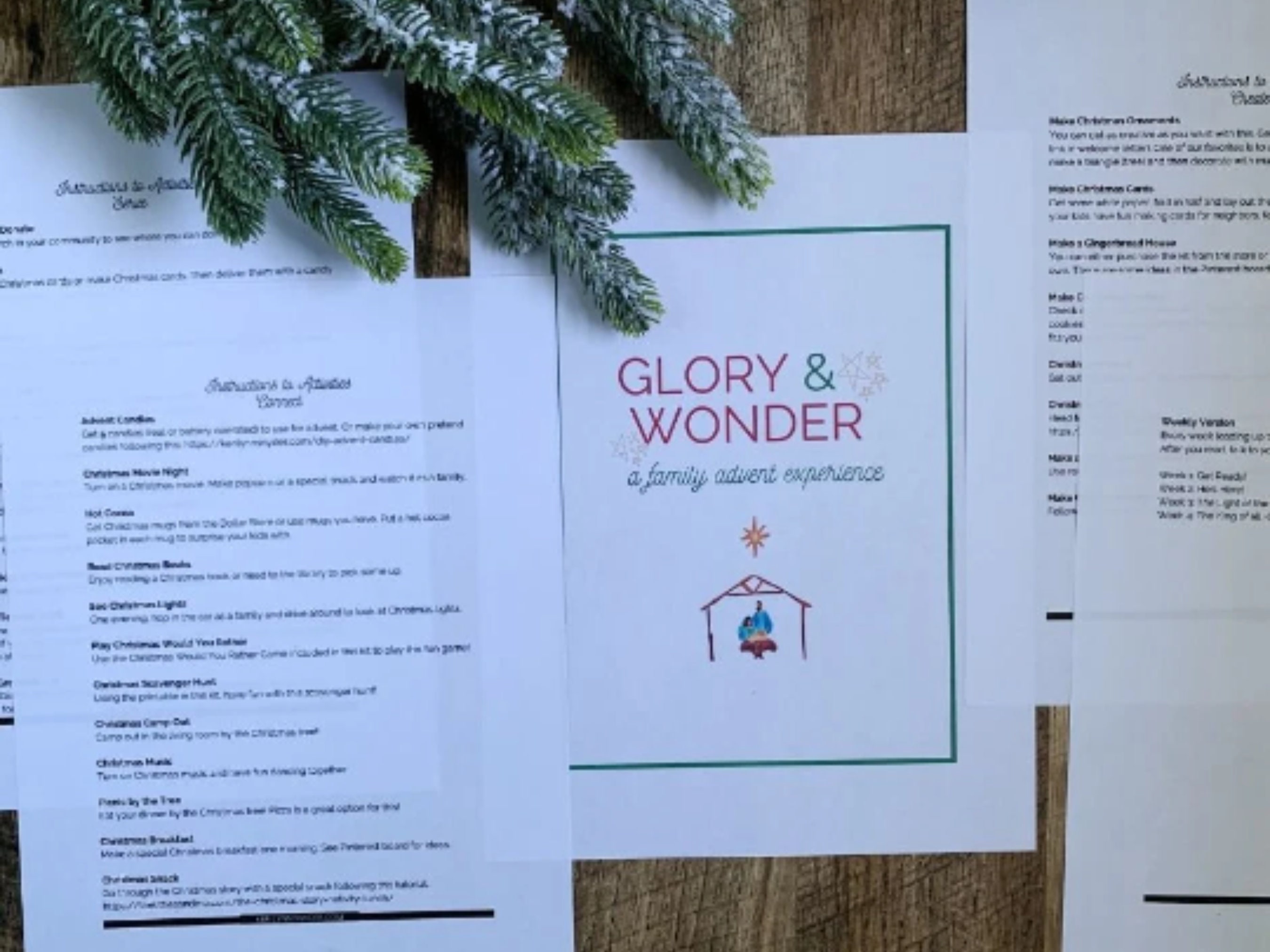 Physical Product Advent Kit, Advent Kit for Families, Advent Countdown ...