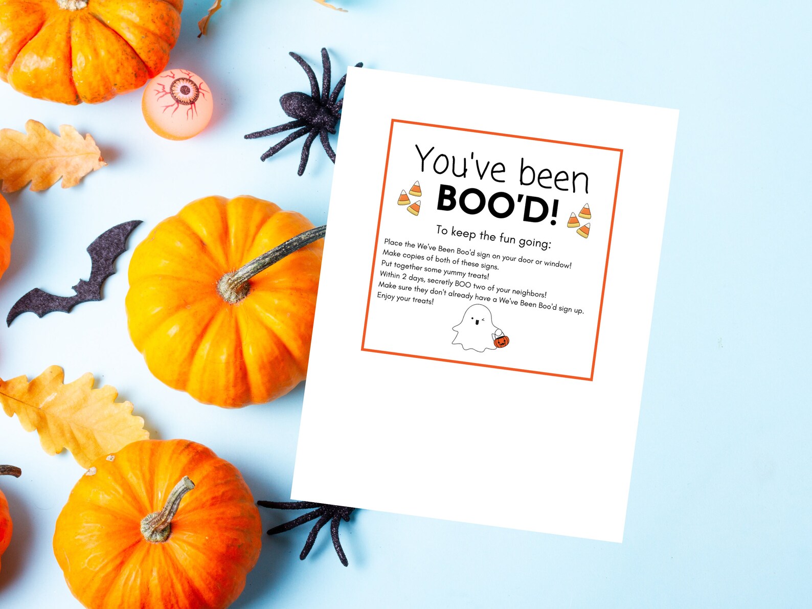 PRINTABLE Boo Basket Cards, Boo Basket Activity, You've Been Booed ...