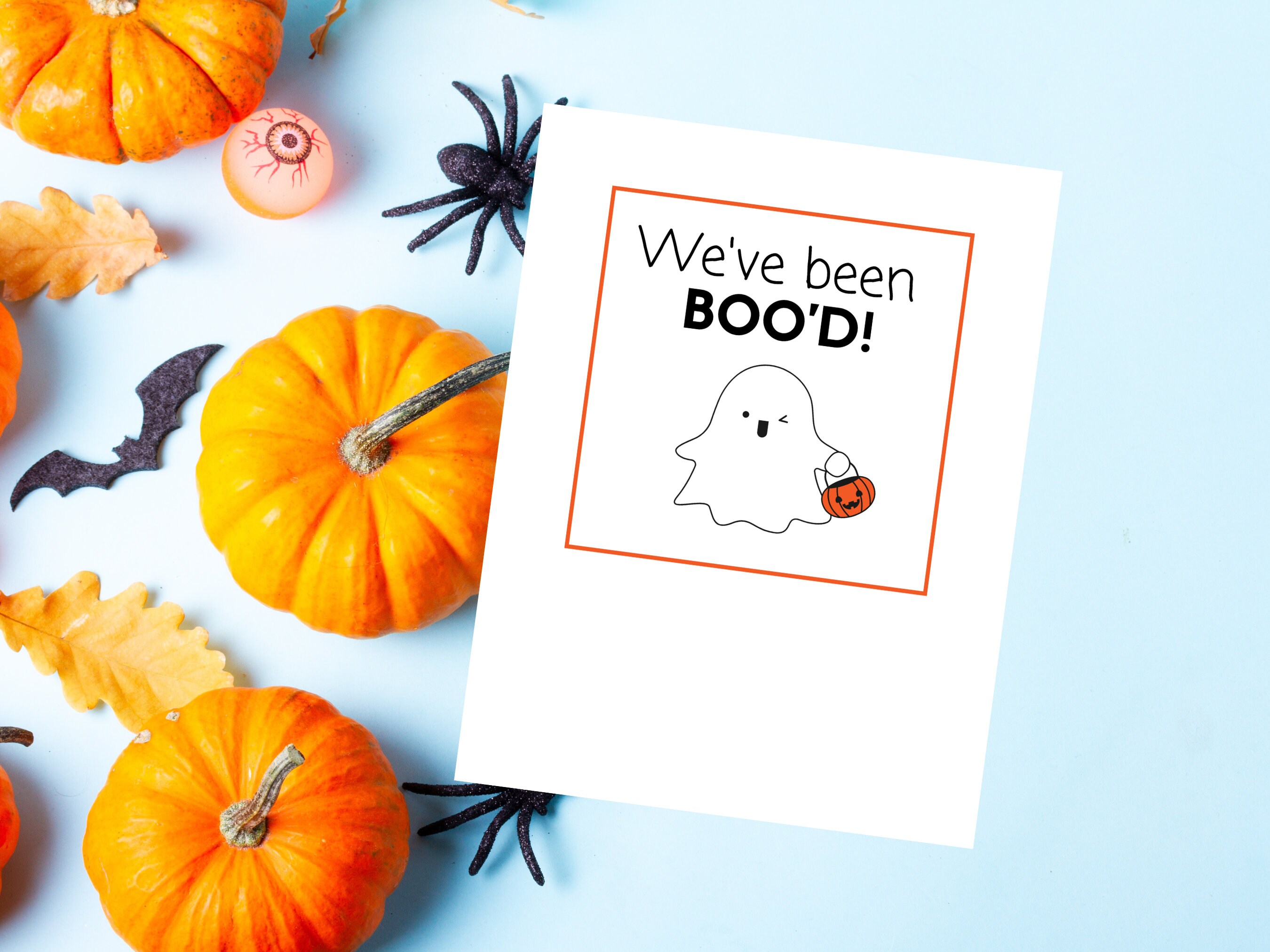 PRINTABLE Boo Basket Cards, Boo Basket Activity, You've Been Booed ...