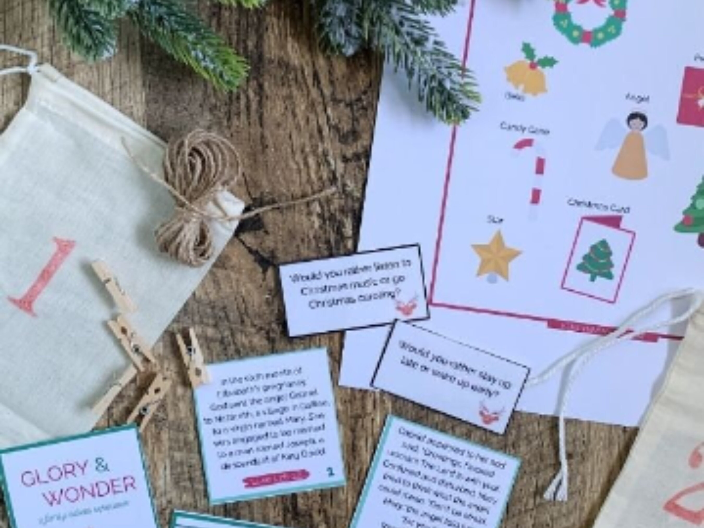 Physical Product Advent Kit, Advent Kit for Families, Advent Countdown ...