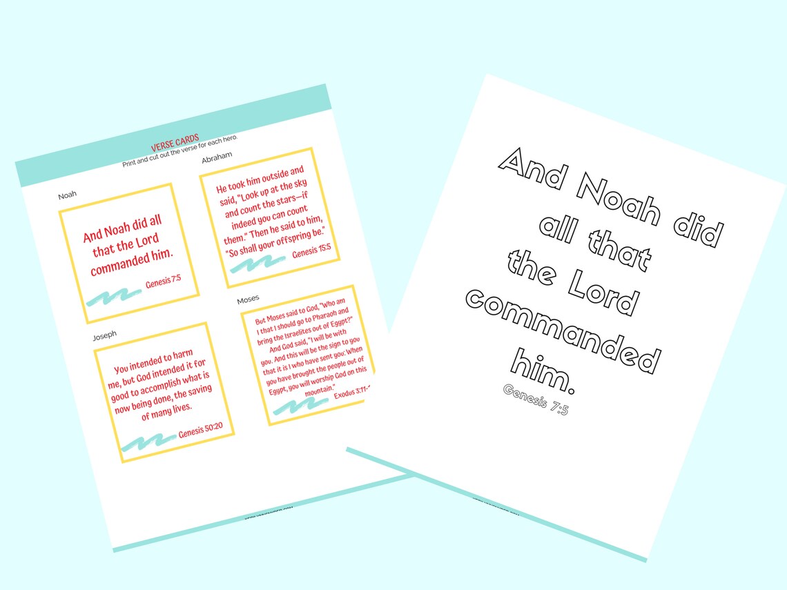PRINTABLE Heroes of the Bible Activity Packet, Bible Activity, Kids ...