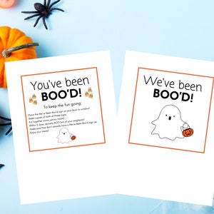 PRINTABLE Boo Basket Cards, Boo Basket Activity, You've Been Booed ...