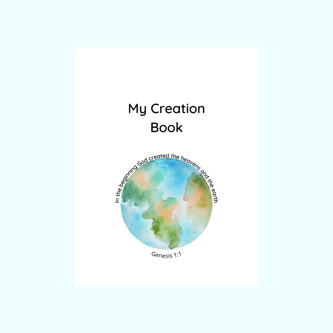 7 Days of Creation Printable, Creation Book, 7 Days of Creation ...