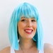 Bachelorette Party Wigs Neon Pastel Wig With Adjustable - Etsy
