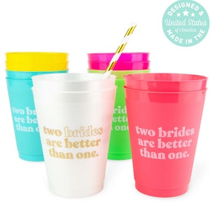 LGBTQ Bachelorette Party Cups 12 Pack, 16 Oz Reusable Frost Flex ...