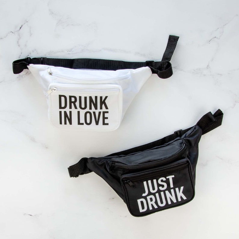 Drunk in Love Fanny Packs | Zippered Belt Bags | Adjustable Waistband ...