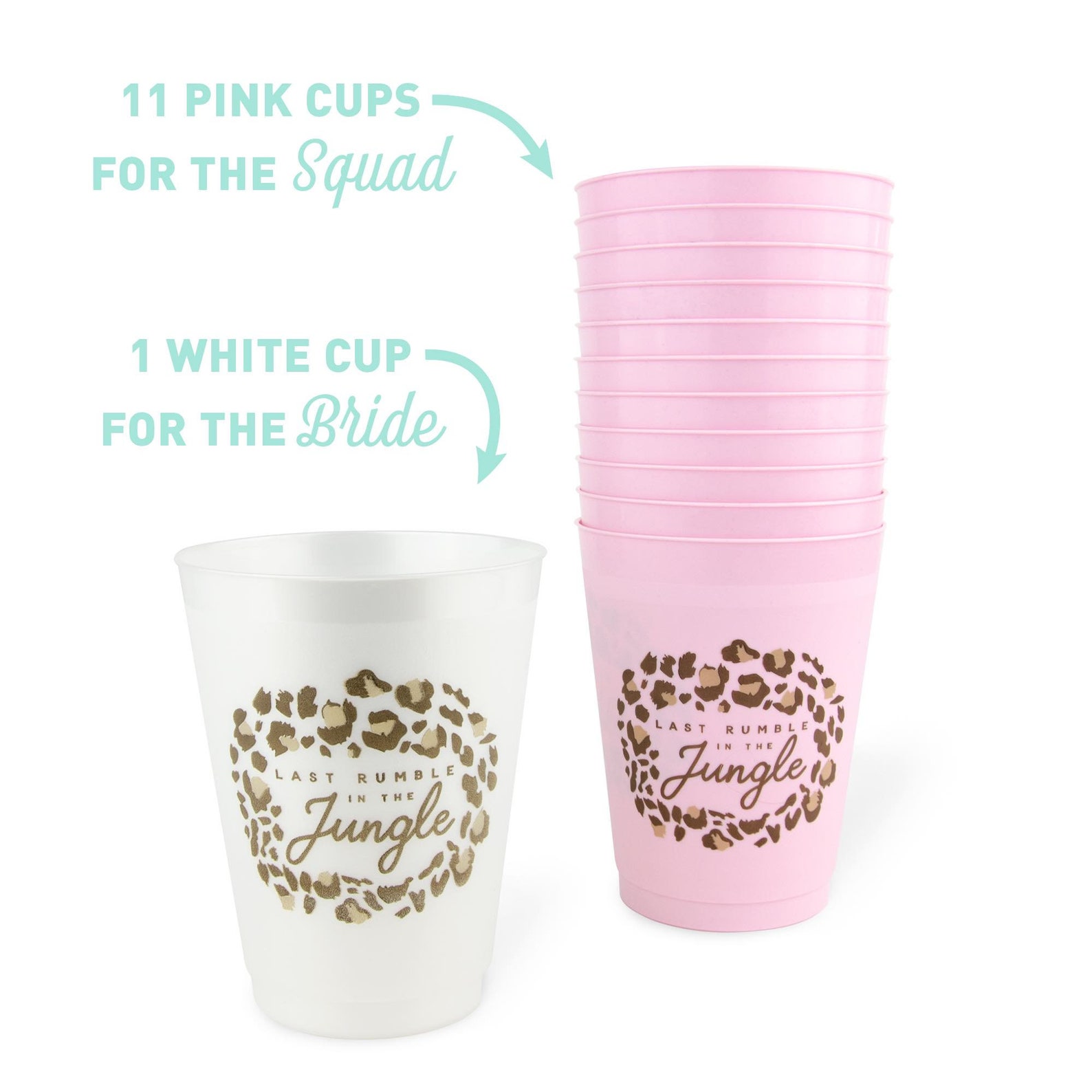 Jungle Bachelorette Party Cups 12 Pack 16 Oz Reusable - Etsy