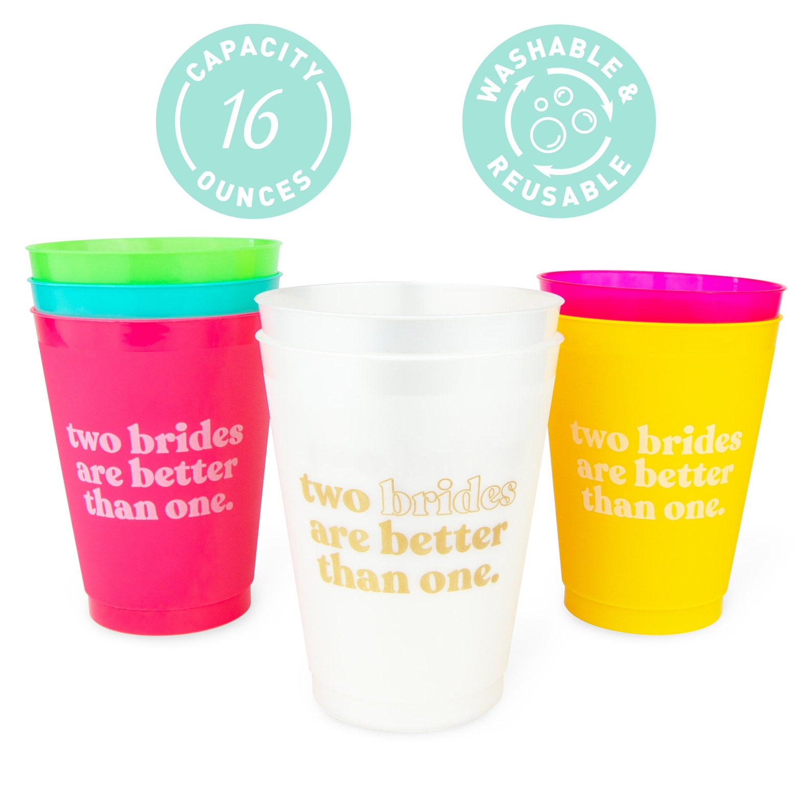 LGBTQ Bachelorette Party Cups 12 Pack 16 Oz Reusable - Etsy