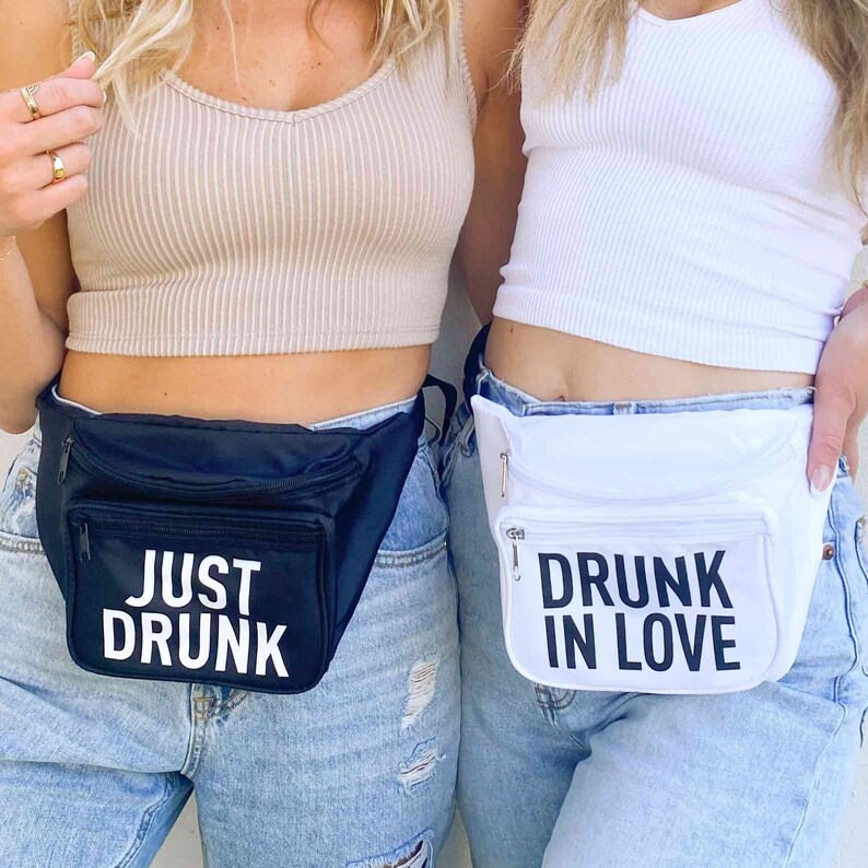 Drunk in Love Fanny Packs | Zippered Belt Bags | Adjustable Waistband ...
