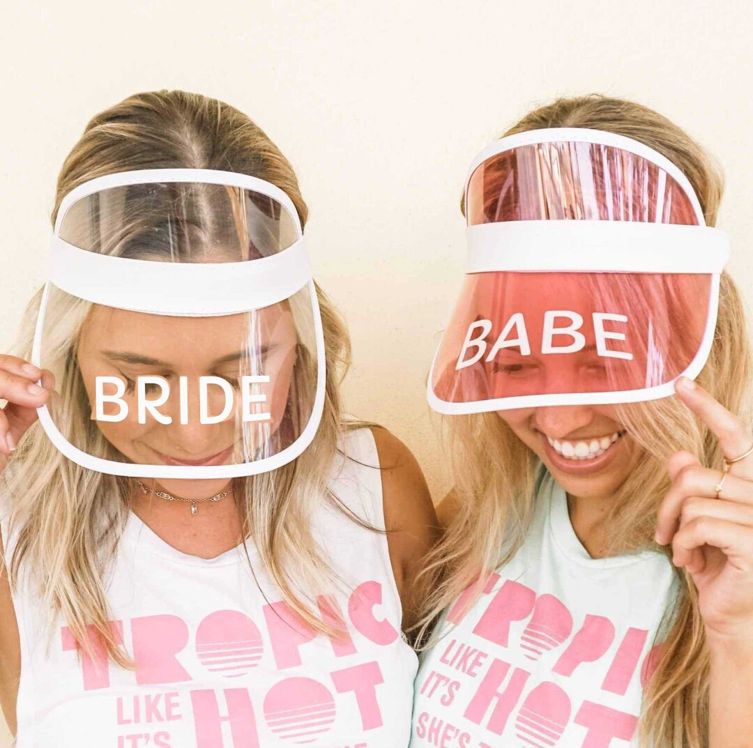 Bachelorette Party Sun Visors | 1990s Retro Beach Bachelorette Gifts ...