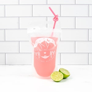 Camp Bachelorette Party Drink Pouches Reusable Bridesmaid Booze Bag ...
