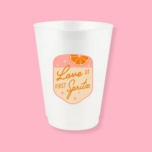 Love at First Spritz Bachelorette Cups, 12 Pk 16 Oz | Custom Designed ...