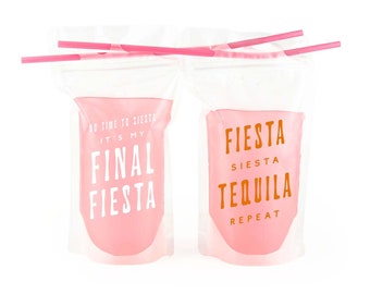Dazed & Engaged Drink Pouches Reusable Bridesmaid Booze Bags - Etsy