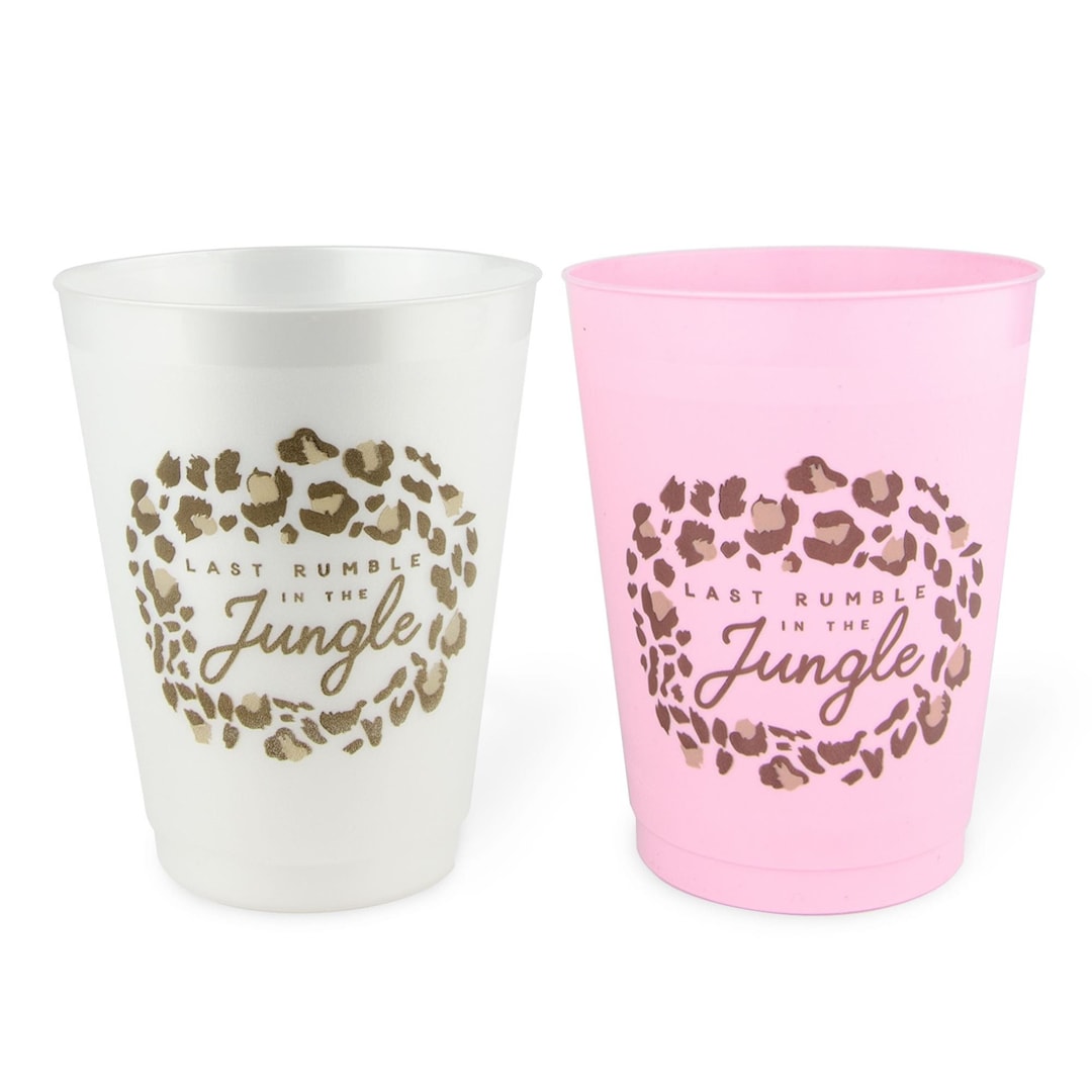 Jungle Bachelorette Party Cups | 12 Pack, 16 Oz | Reusable Frost Flex ...