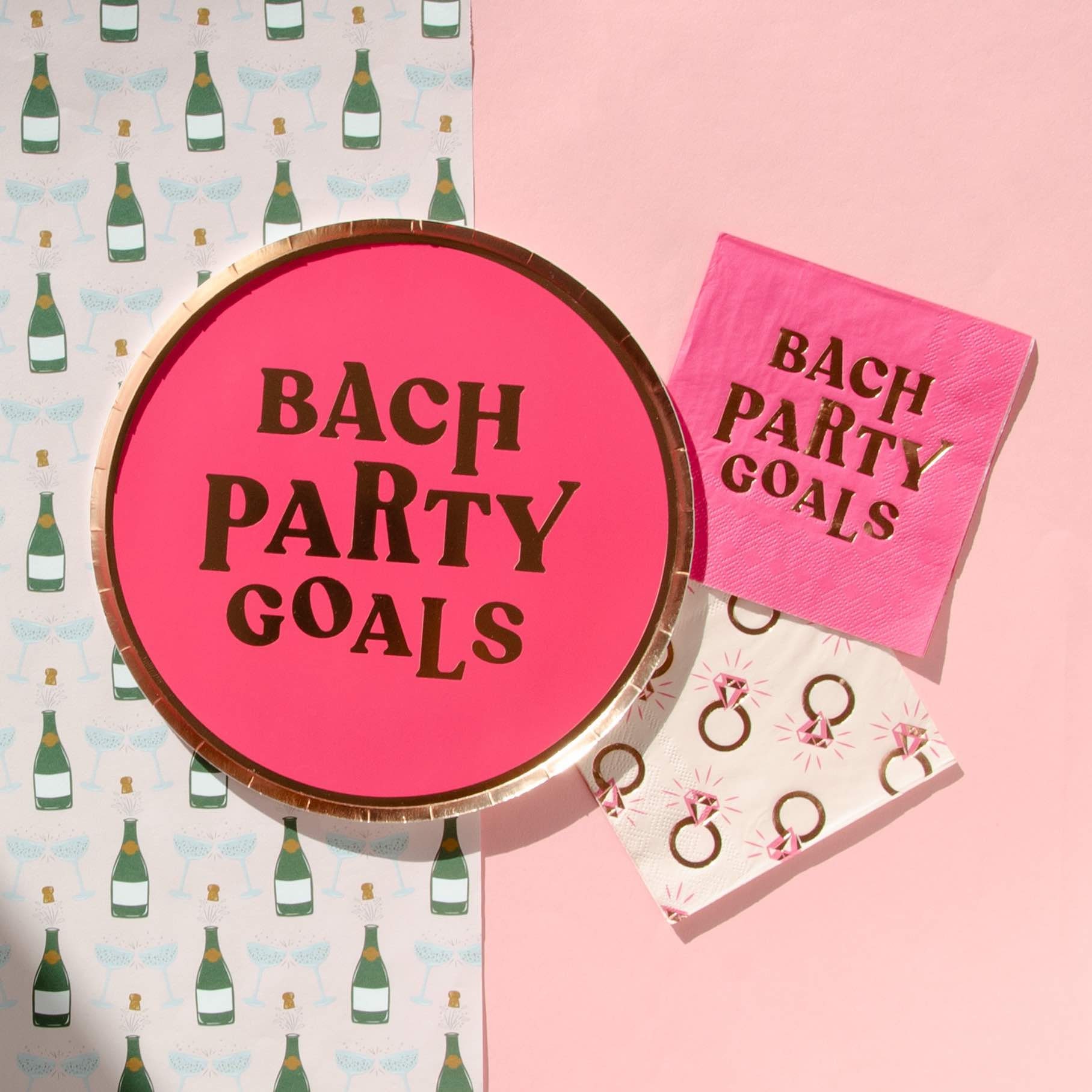 Bach Party Goals Bachelorette Party Cocktail Napkins | 24 Pack | Bridal ...