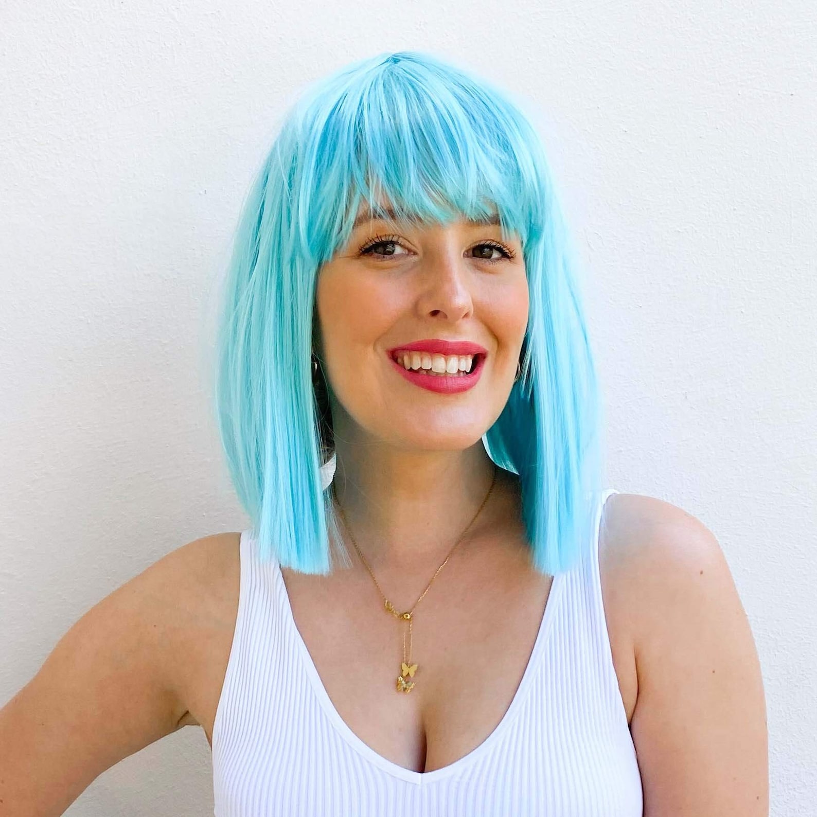 Bachelorette Party Wigs Neon Pastel Wig With Adjustable - Etsy