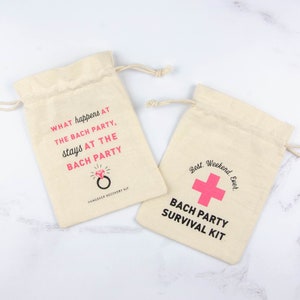 Bachelorette Hangover Survival Kit With Supplies or Empty Bachelorette ...