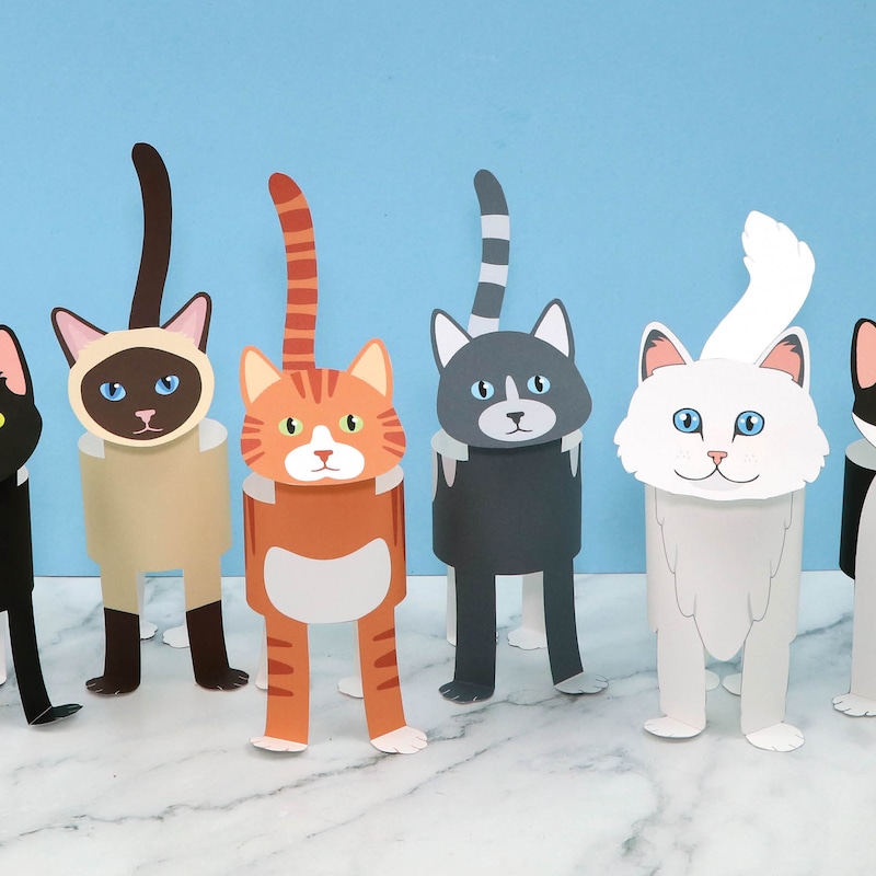 Cat Paper Dolls - Etsy