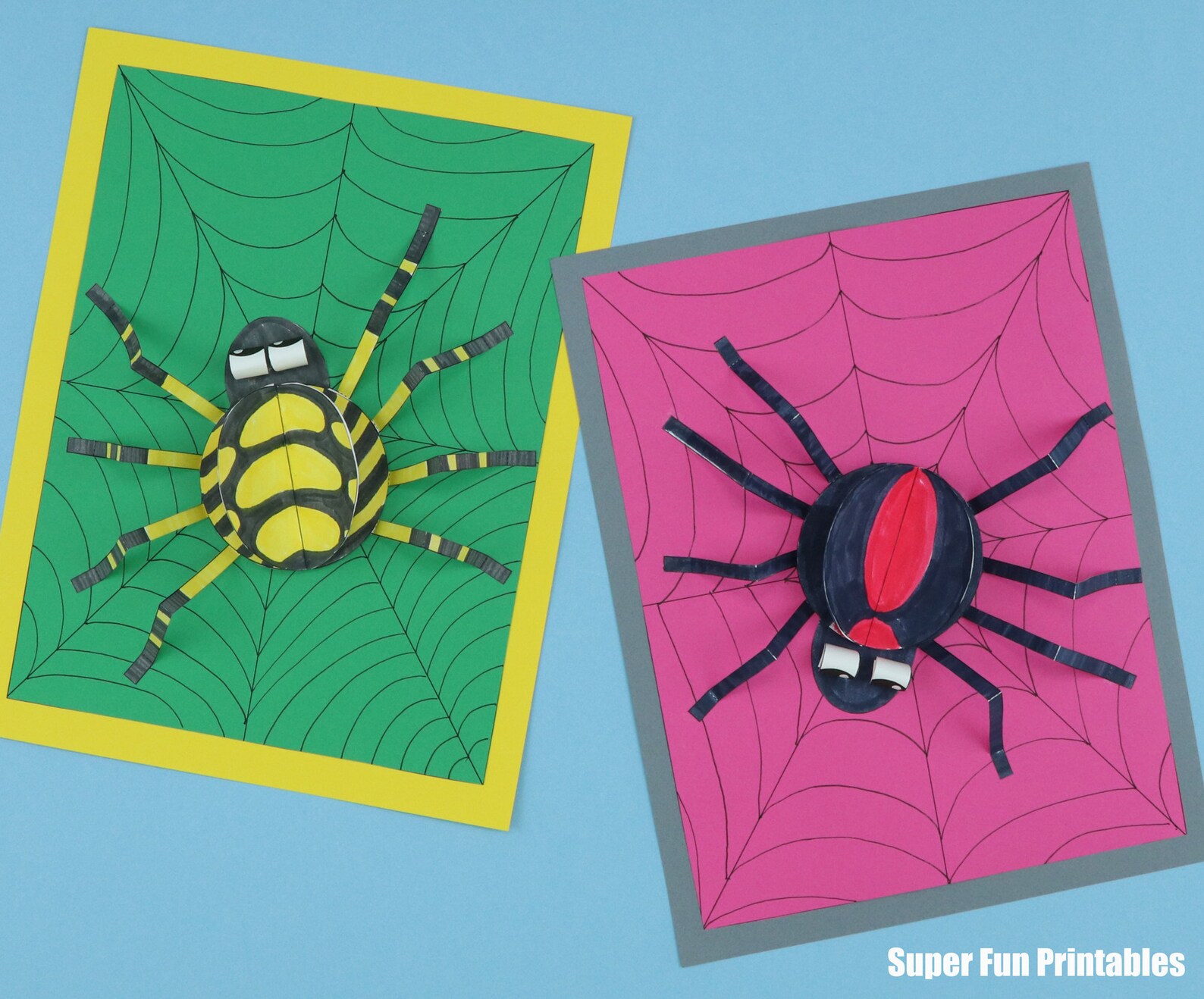 3D Paper Spider Craft - Etsy