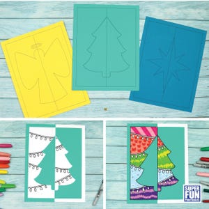 Christmas Positive Negative Pattern Art - Etsy