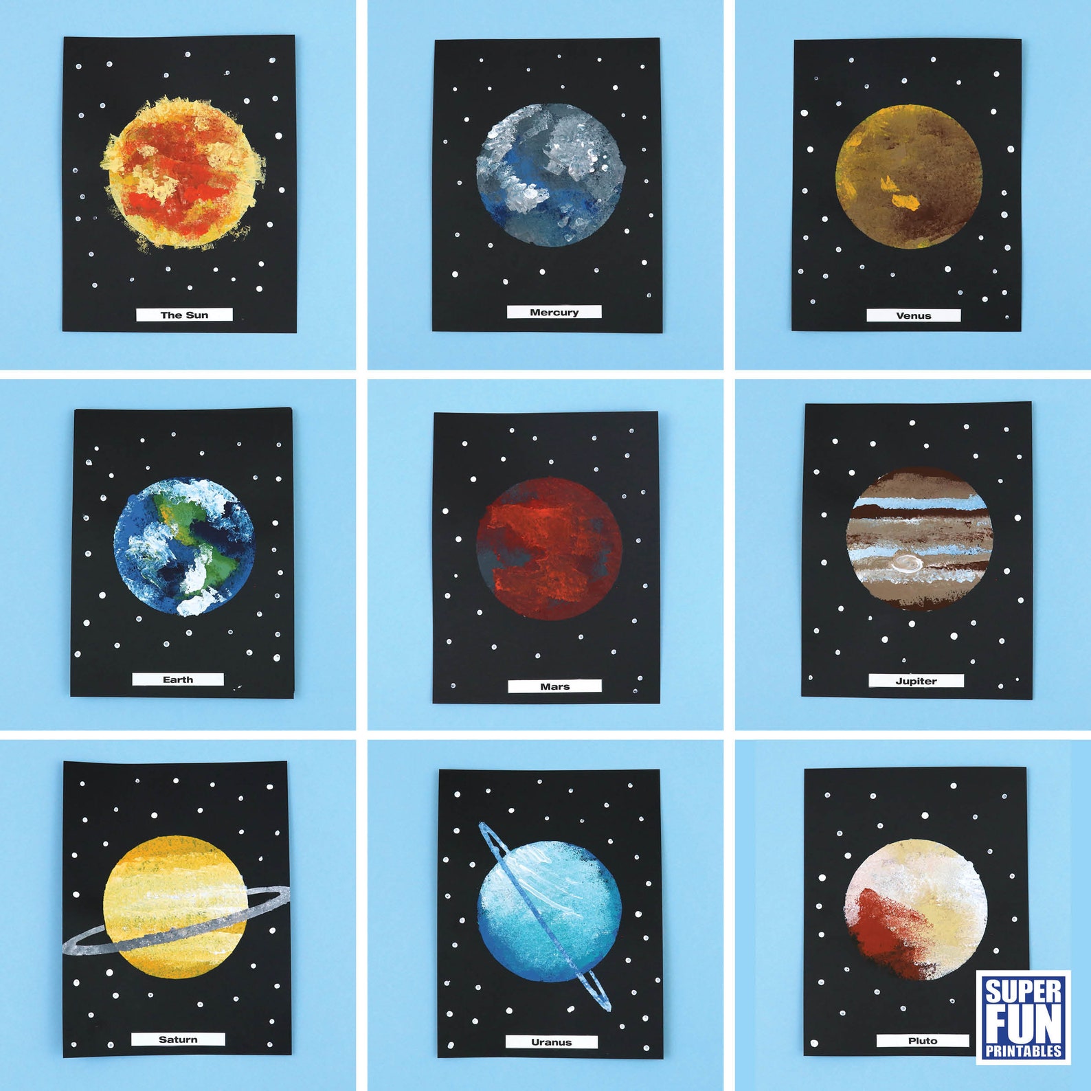 Solar System Art Project for Kids - Etsy