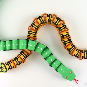 Paper Chain Snake Craft - Etsy
