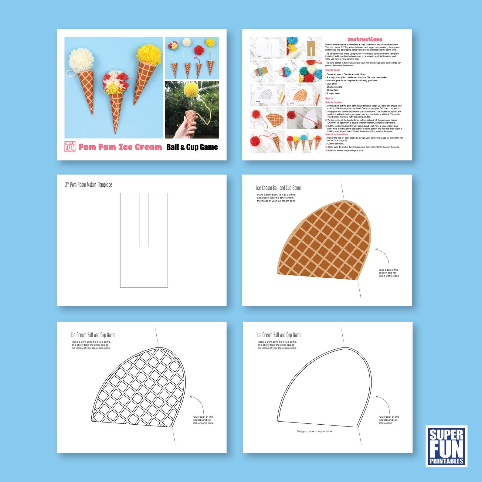 Ice Cream Toss Game - Etsy