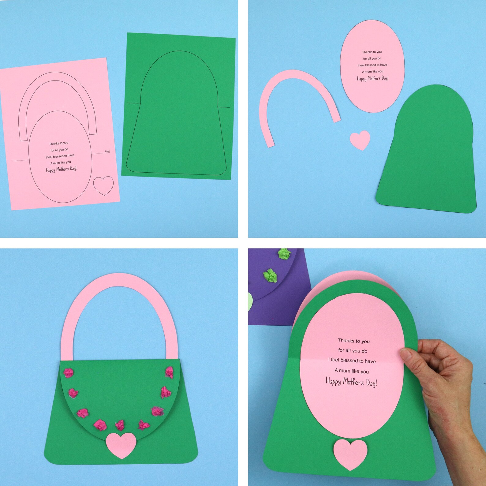 Purse Mothers Day Card - Etsy