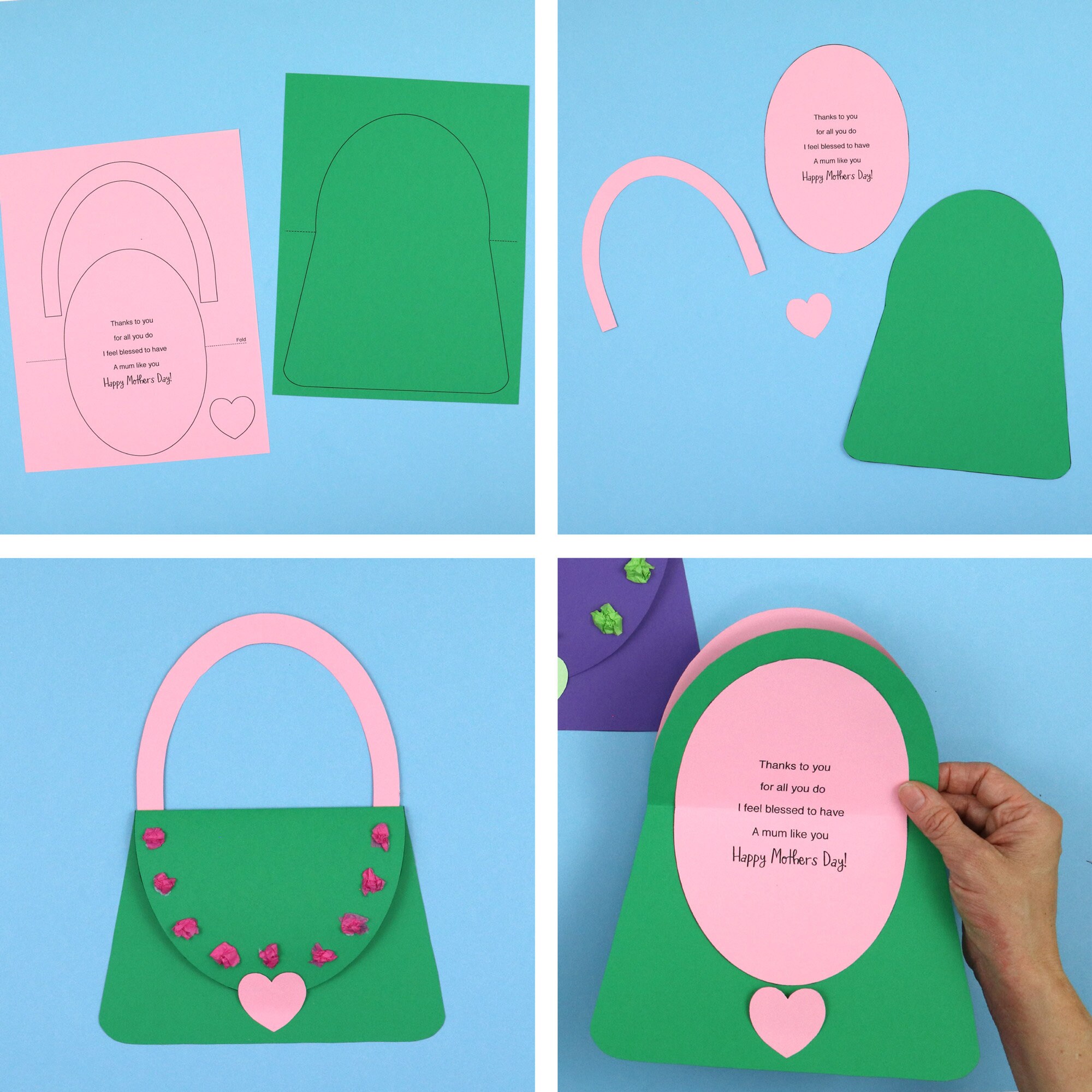 Purse Mothers Day Card - Etsy