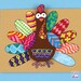 3D Turkey Doodle Art - Etsy
