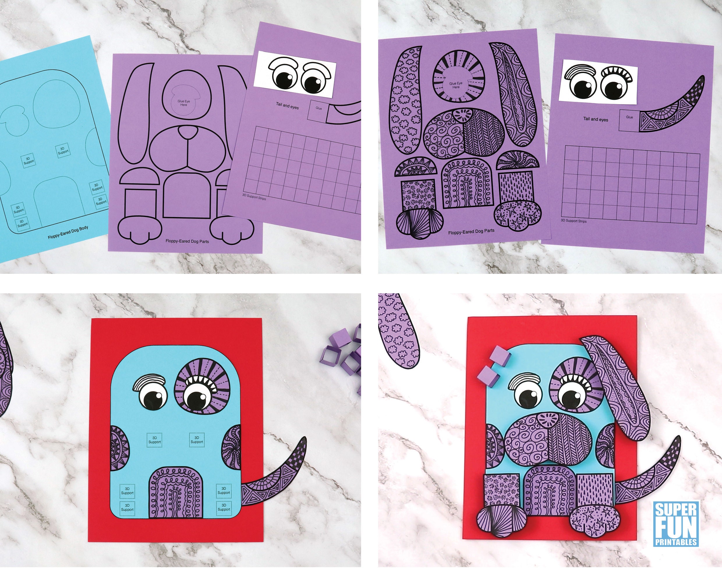 3D Doodle Art Dog - Etsy Australia