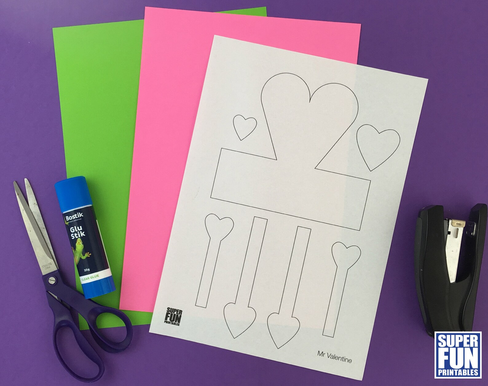 Paper Heart People Valentines Day Paper Craft - Etsy