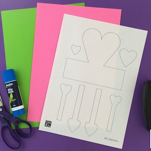 Paper Heart People Valentines Day Paper Craft - Etsy