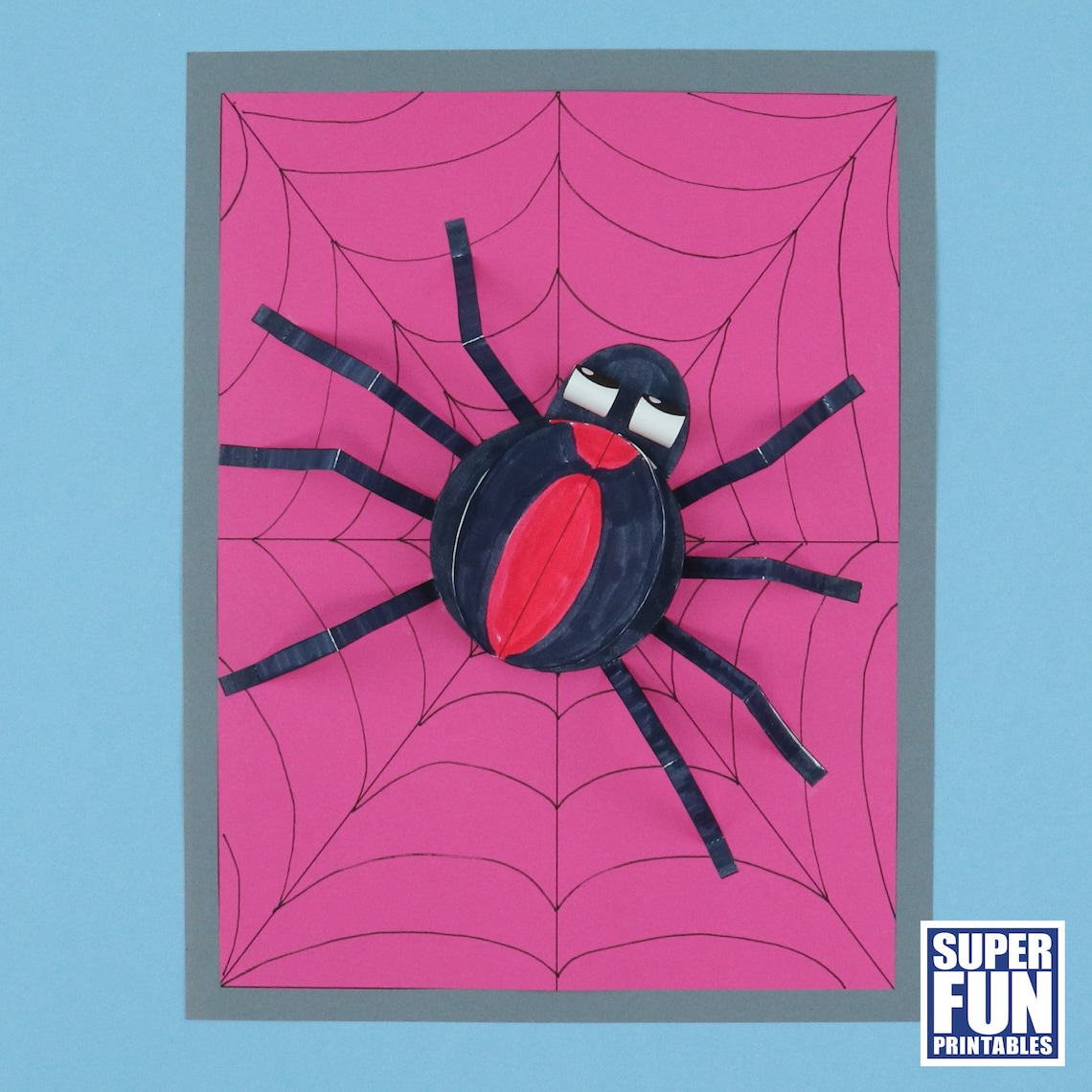 3D Paper Spider Craft - Etsy