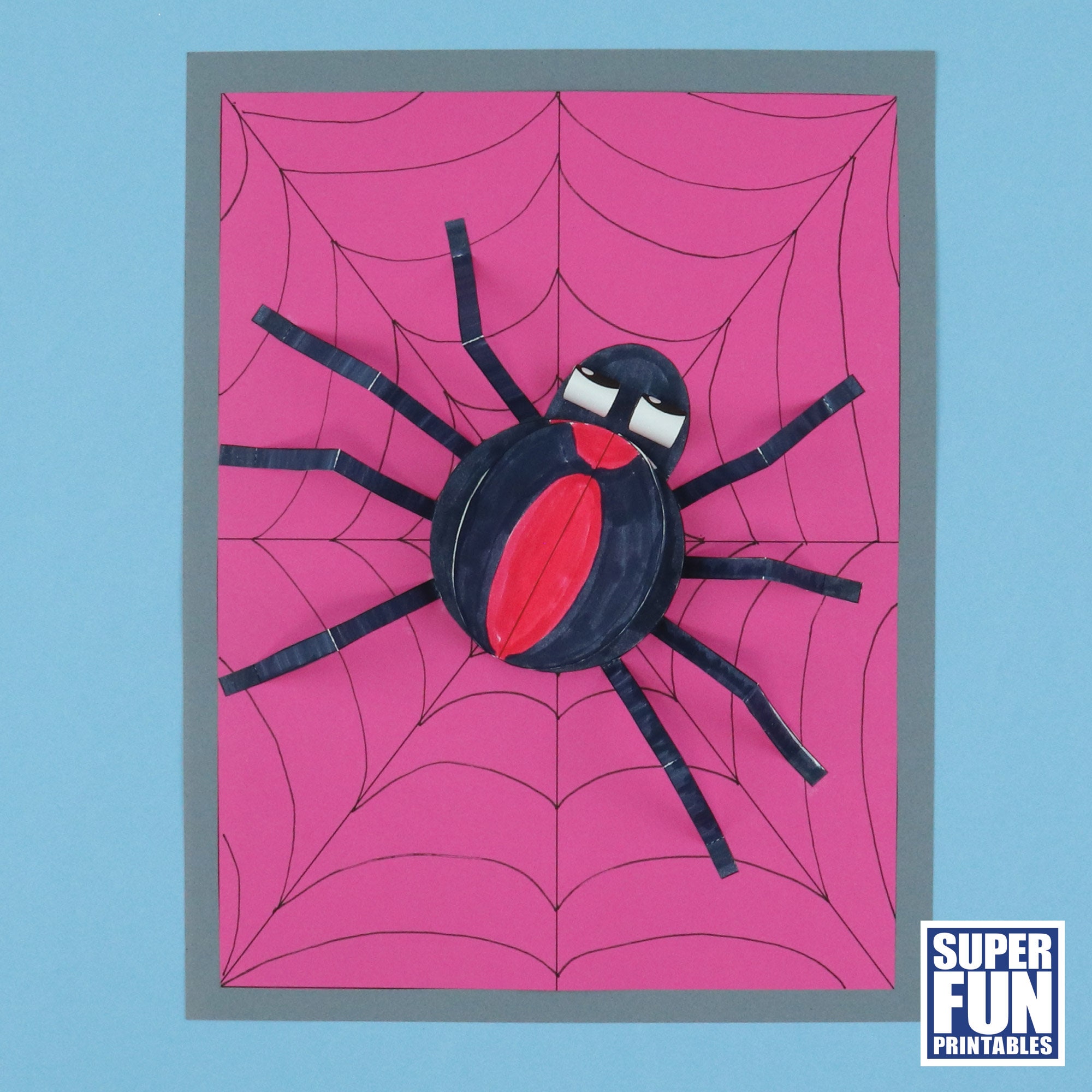 3D Paper Spider Craft - Etsy